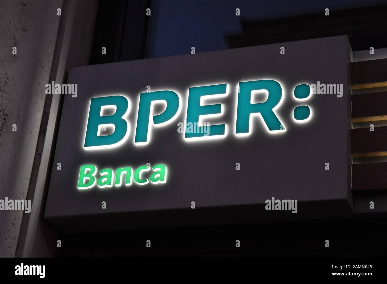 BPER BANK LOGO ON THE WALL Stock Photo - Alamy