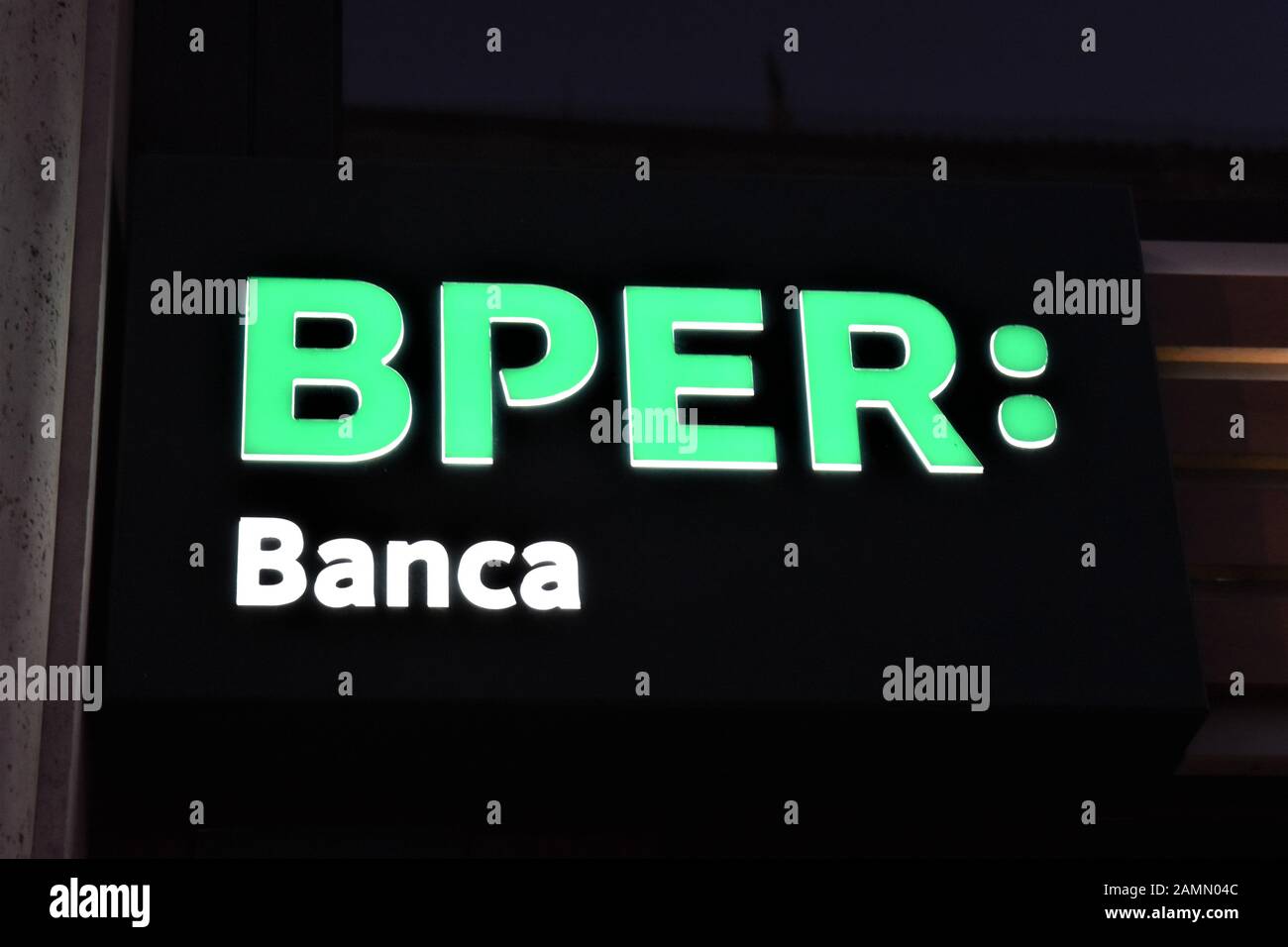 BPER BANK LOGO ON THE WALL Stock Photo - Alamy