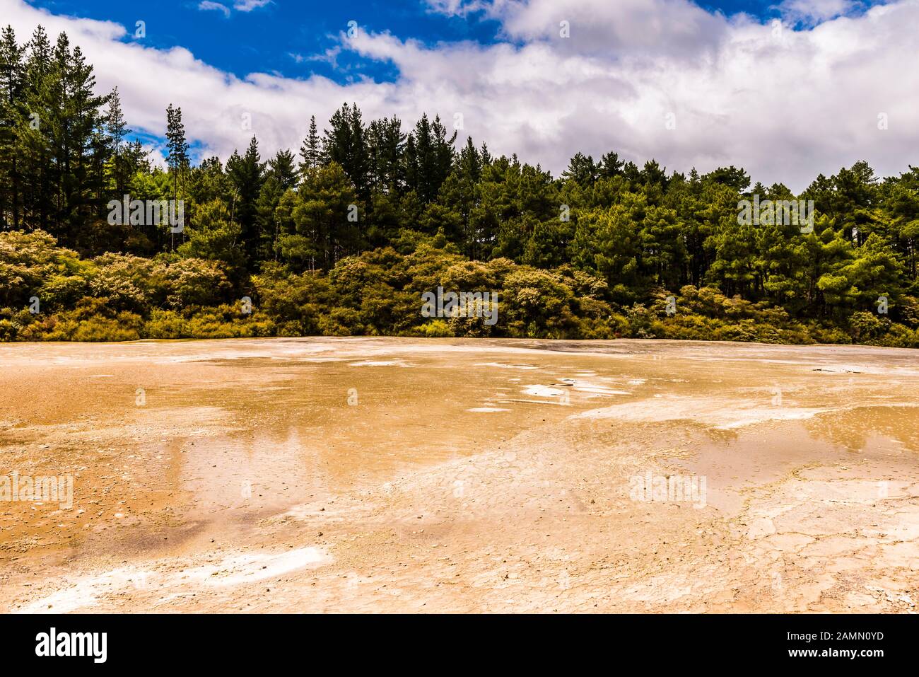 Sinter Terraces at Waiotapu, Waikato, North Island, New Zealand Stock ...