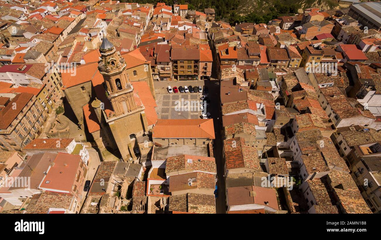 View of Lerin village in Navarra province, Spain Stock Photo - Alamy