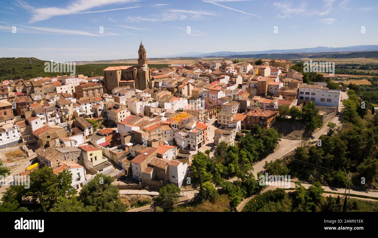 View of Lerin village in Navarra province, Spain Stock Photo - Alamy