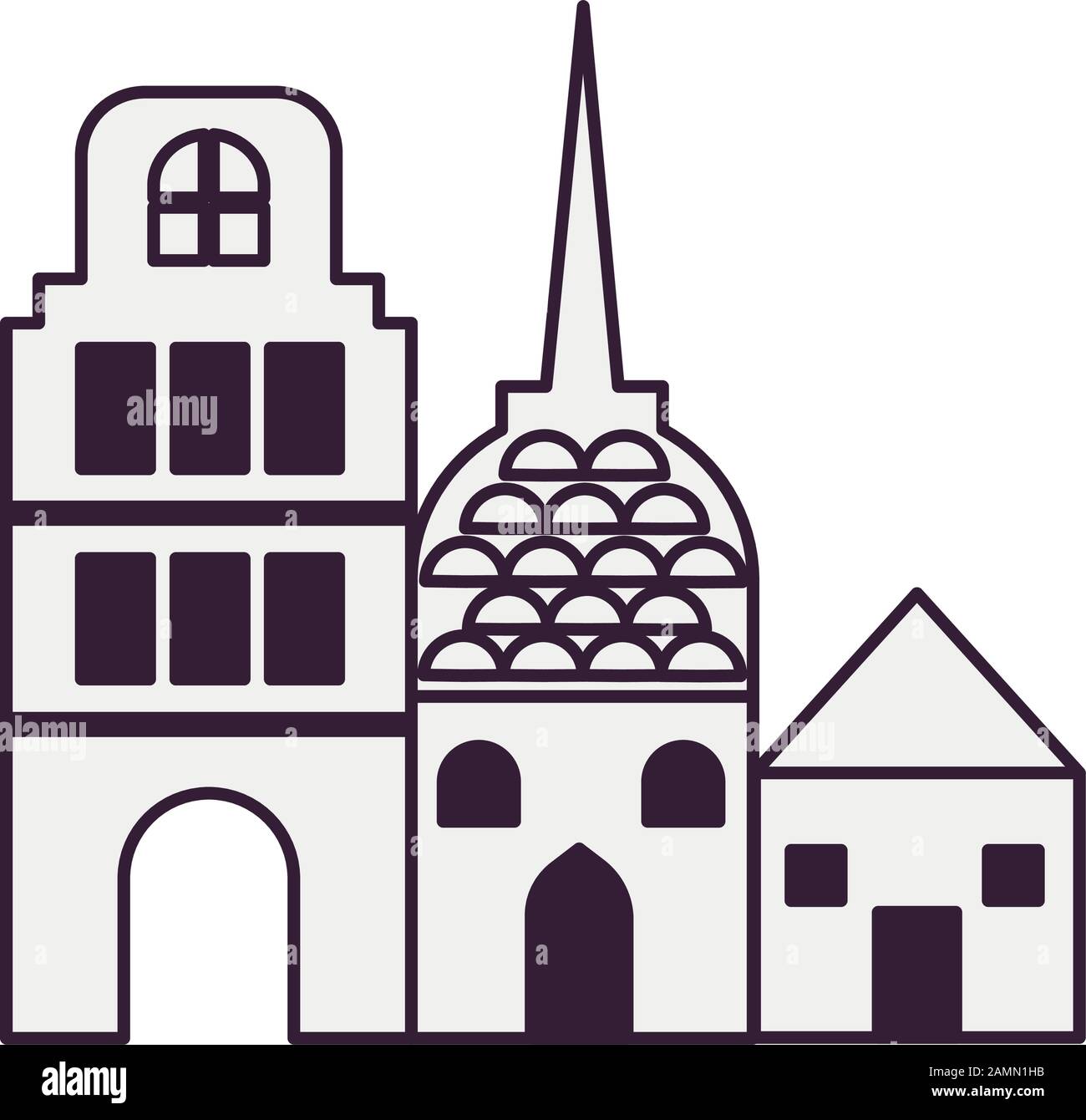 cute fairytale castle isolated icon Stock Vector Image & Art - Alamy