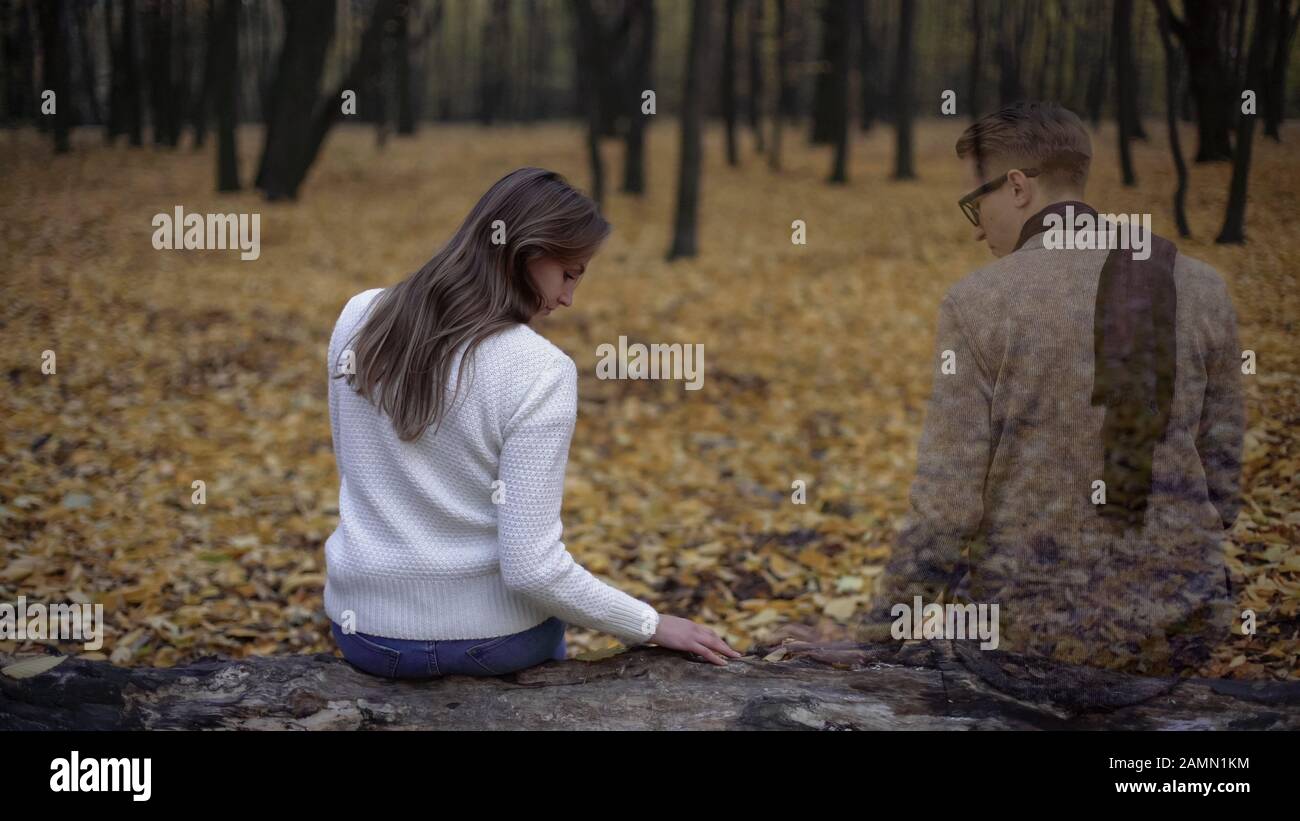 Man remembering girl hi-res stock photography and images - Alamy