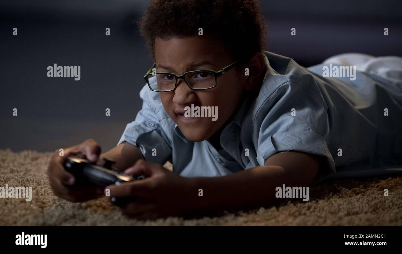 Child emotionally stressed playing active game on console, harm health ...