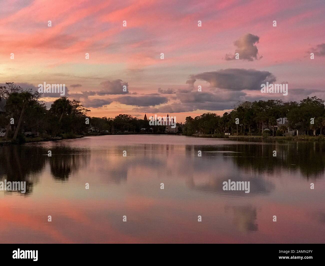 Lake Maria Sanchez. St. Augustine, Florida Stock Photo - Alamy