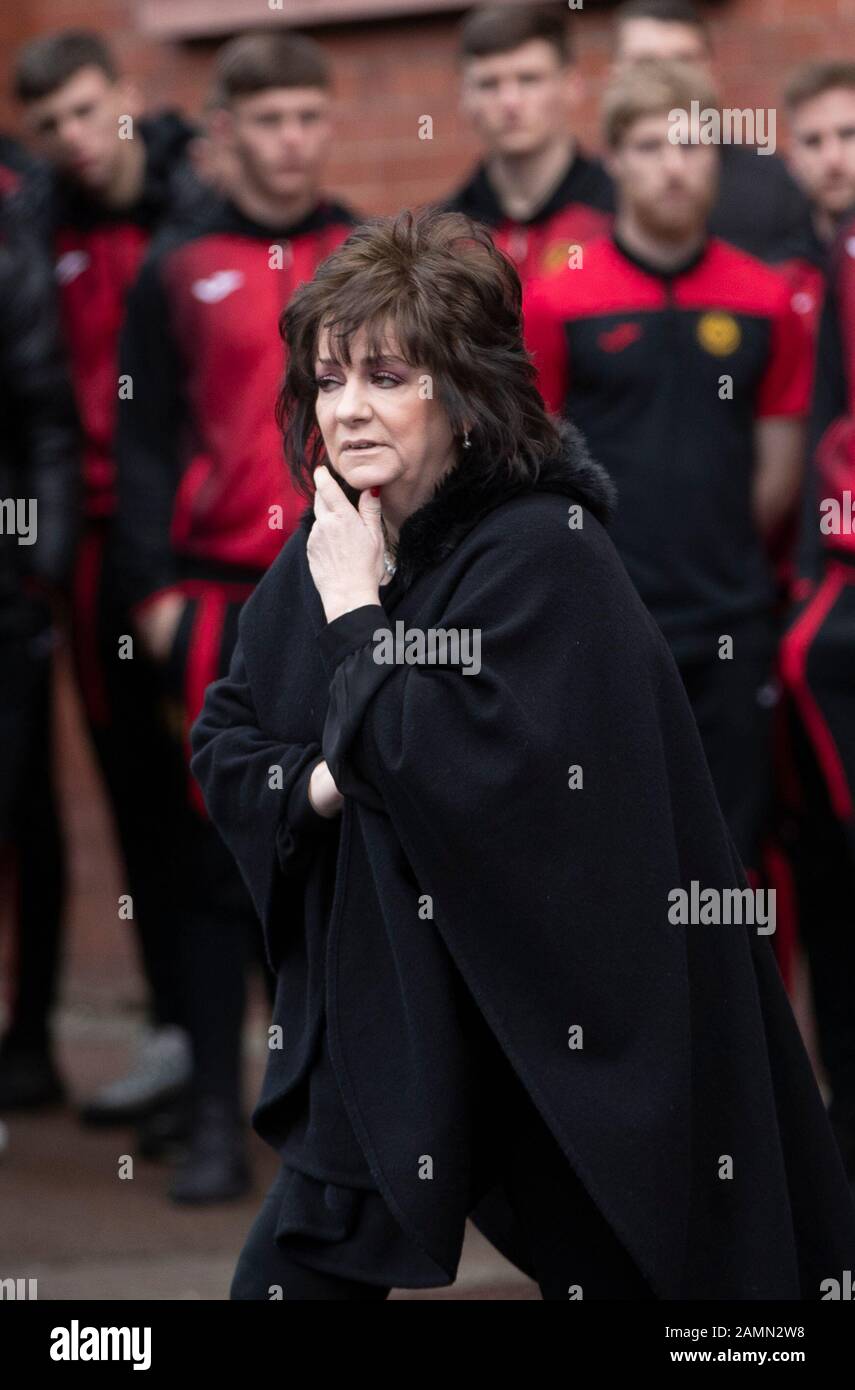 Partick Thistle chairwoman Jacqui Low outside Firhill stadium where the ...