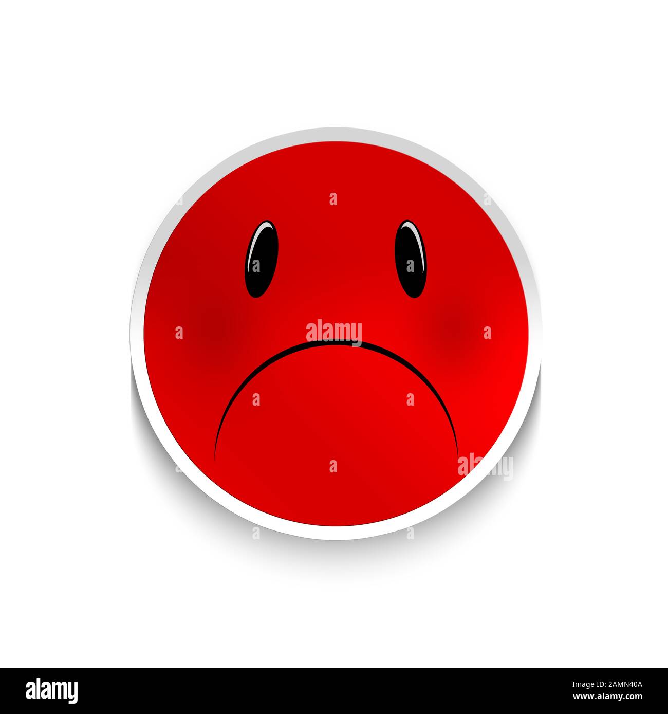 Sad emoji face Cut Out Stock Images & Pictures - Alamy