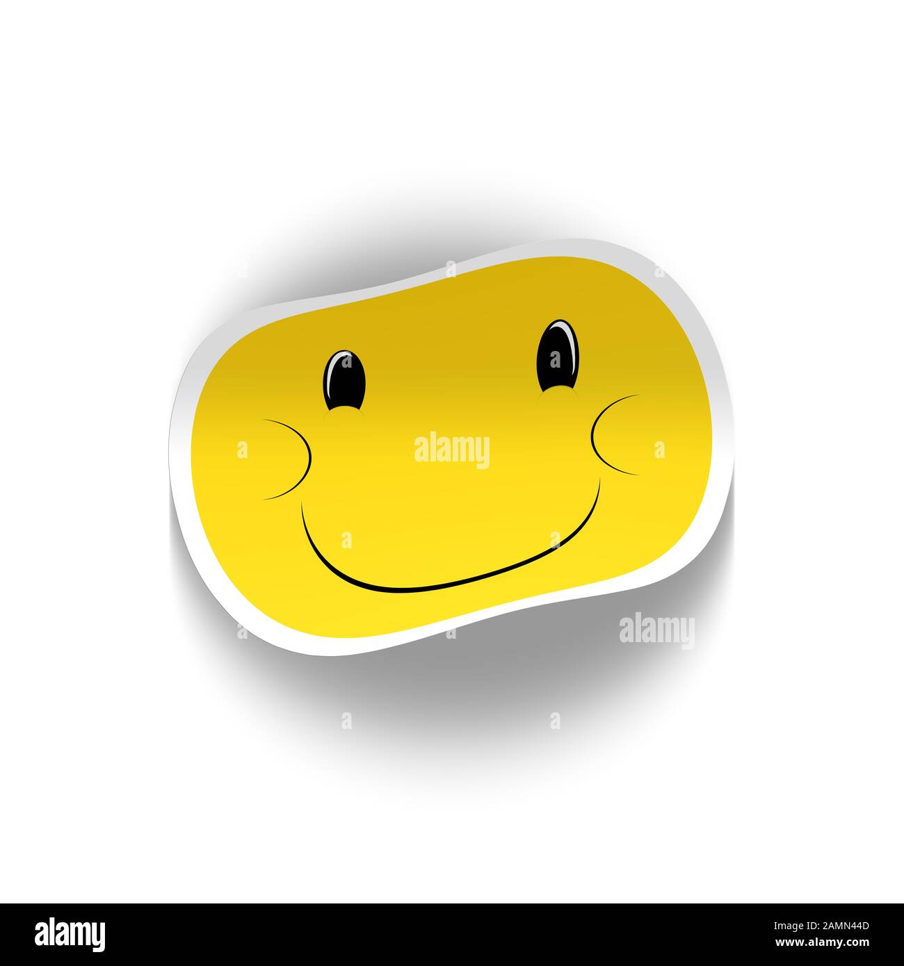 Chubby smiling face isolated on white background Stock Photo - Alamy