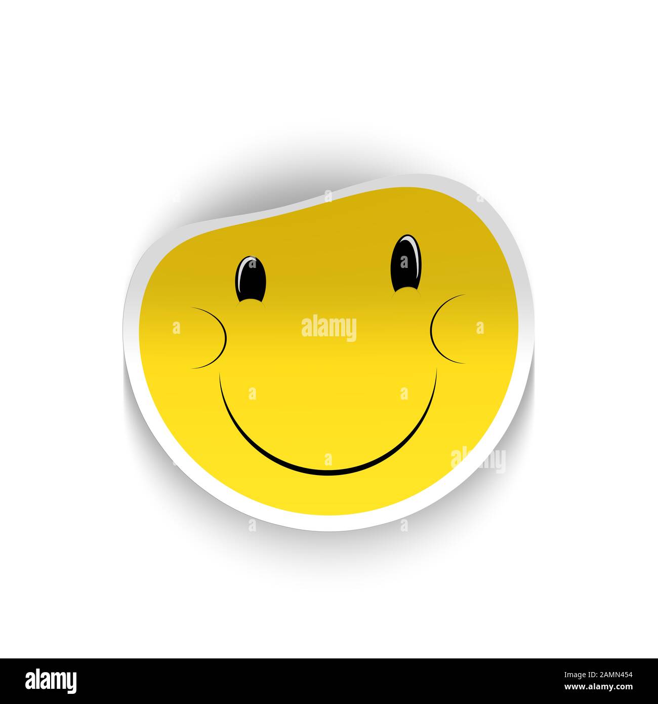 Chubby smiling face isolated on white background Stock Photo - Alamy