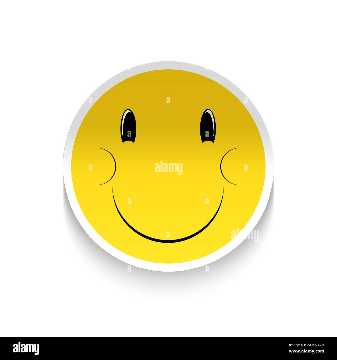 Chubby smiling face isolated on white background Stock Photo - Alamy