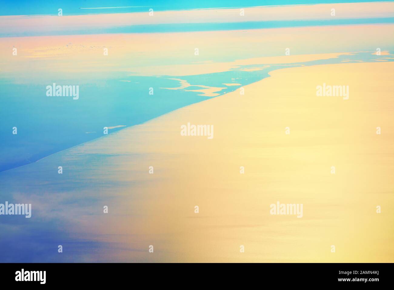 Aerial flight over colorful beach hi-res stock photography and images ...