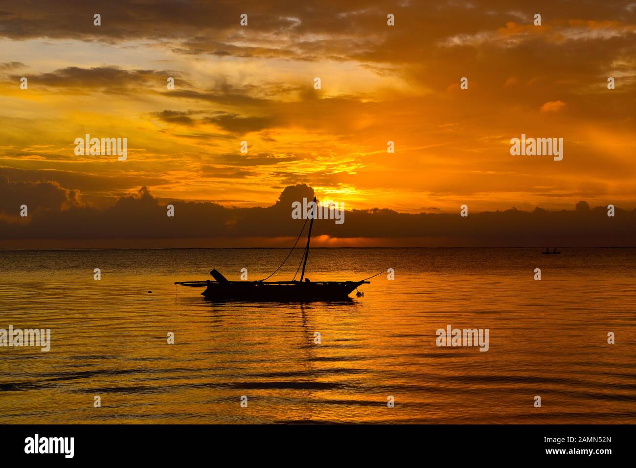 Sunset and sunsets on the beach in Kenya Stock Photo - Alamy