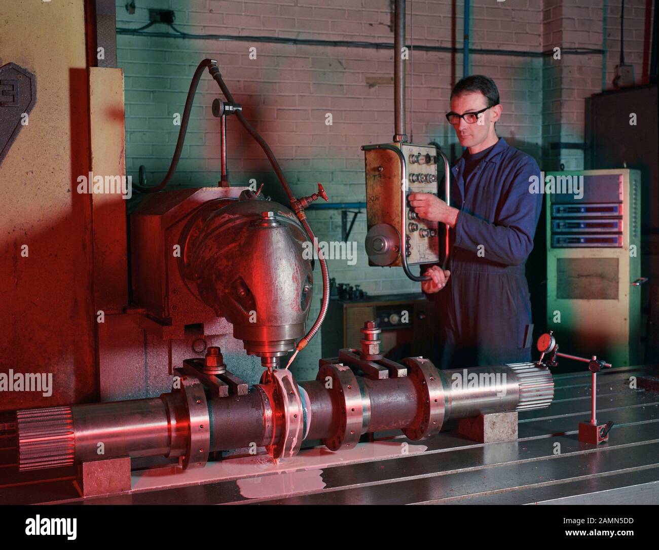 Engineering factory in northern England, Uk, in 1989 Stock Photo - Alamy