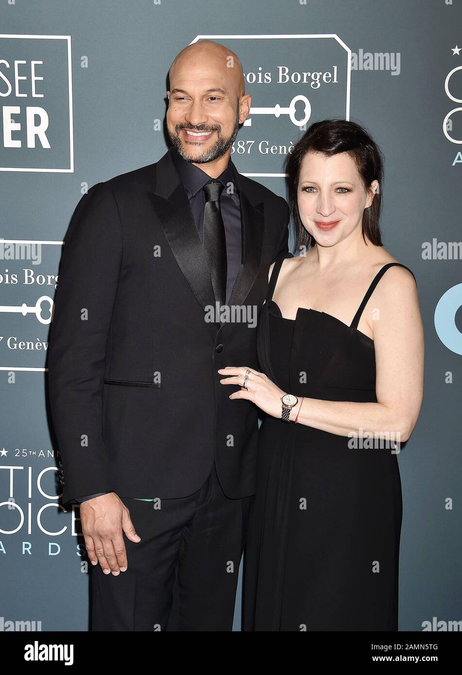 SANTA MONICA, CA - JANUARY 12: Keegan-Michael Key and Elsa Key attend ...