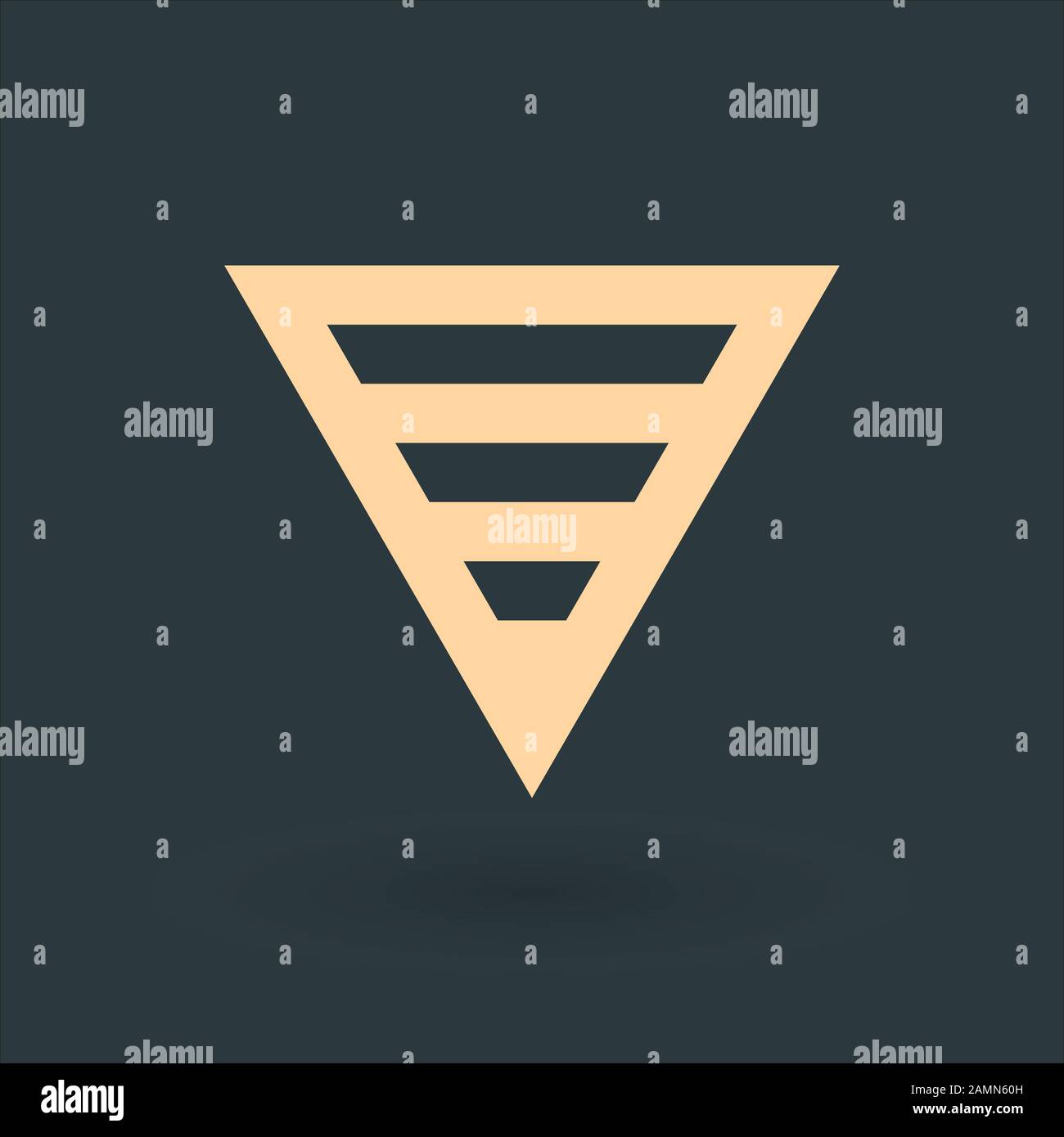 Geometric triangle logo design, Technology business identity concept ...