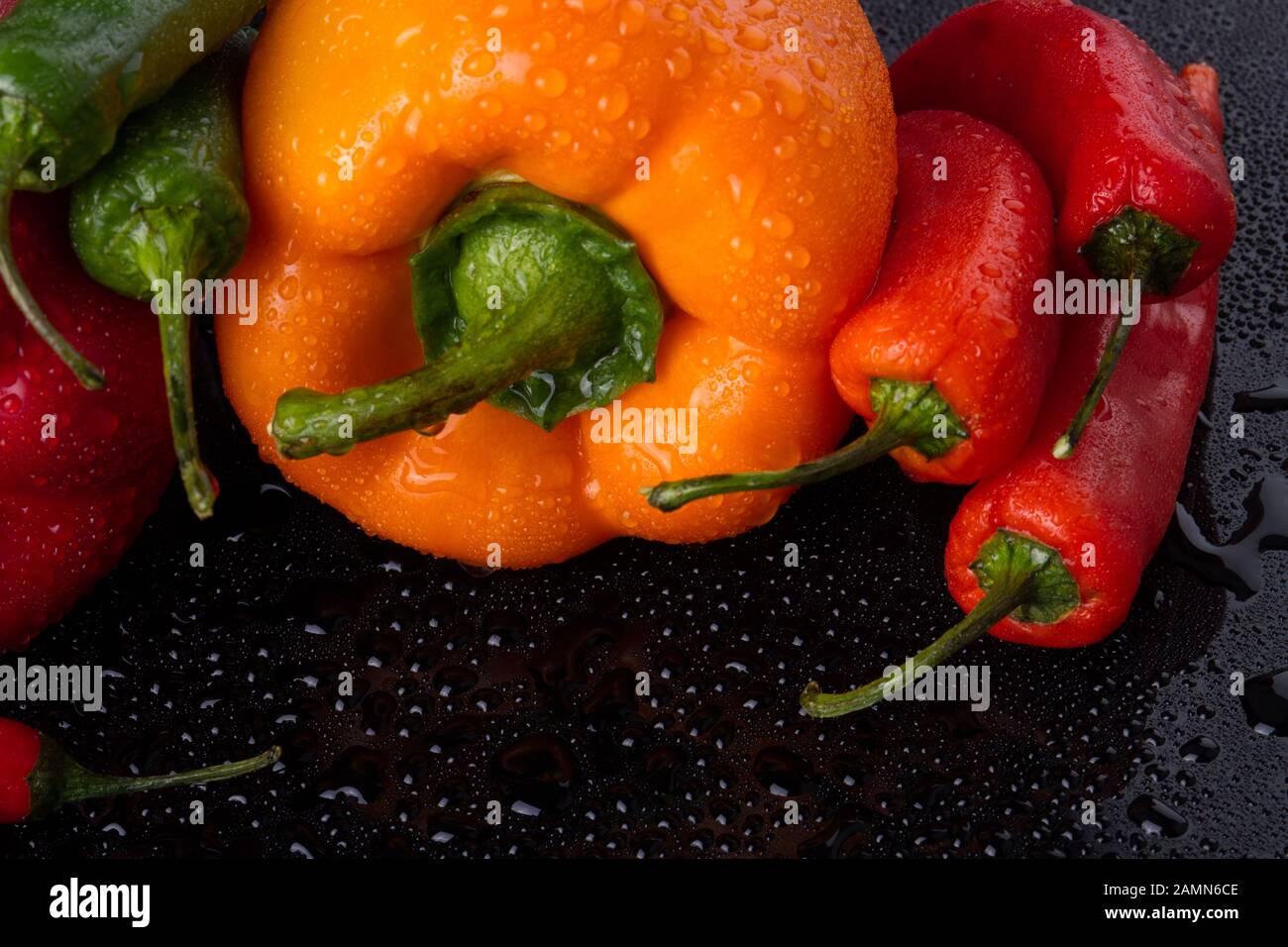 Pepper bunch close up Stock Photo - Alamy