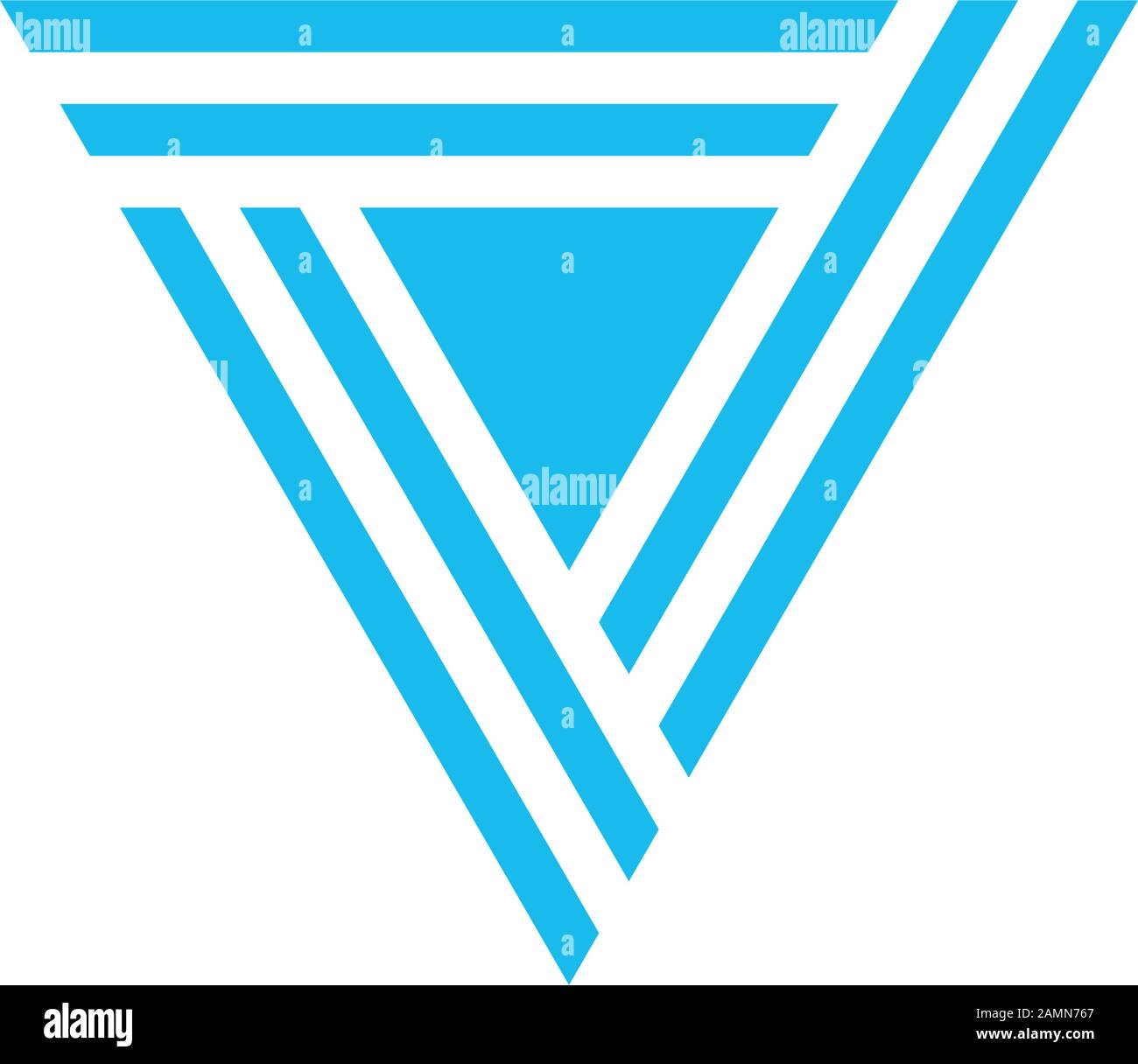 Geometric triangle logo design. business identity concept. Creative ...