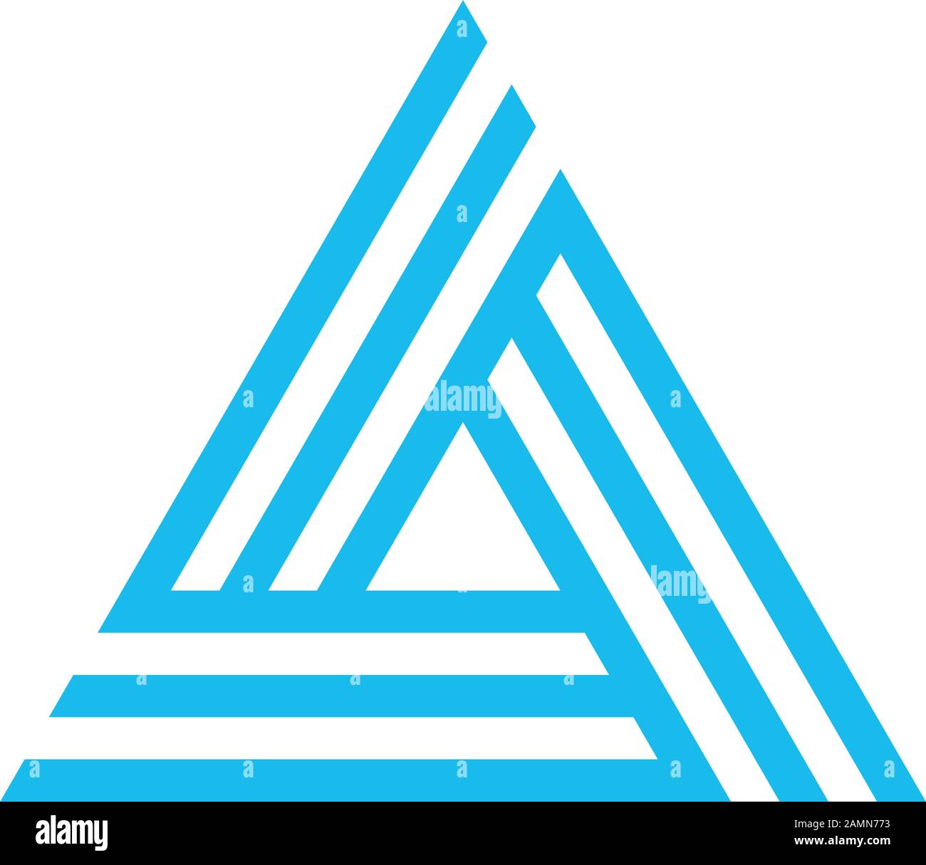 Geometric triangle logo design. business identity concept. Creative ...