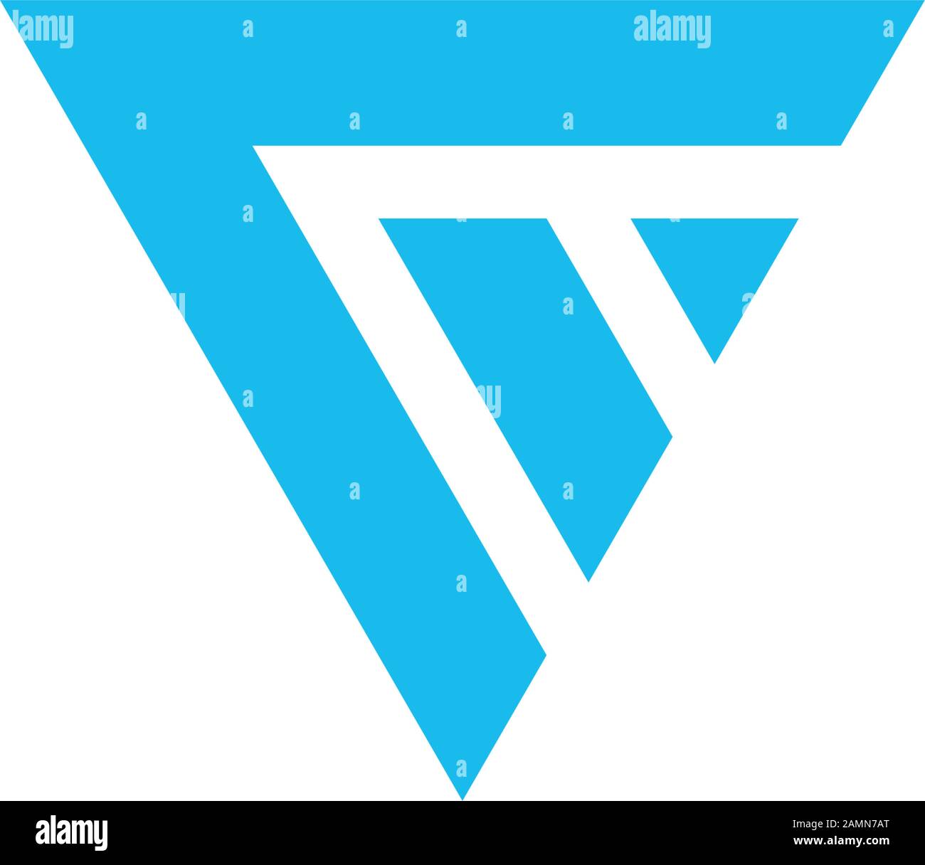 Geometric triangle logo design. business identity concept. Creative ...