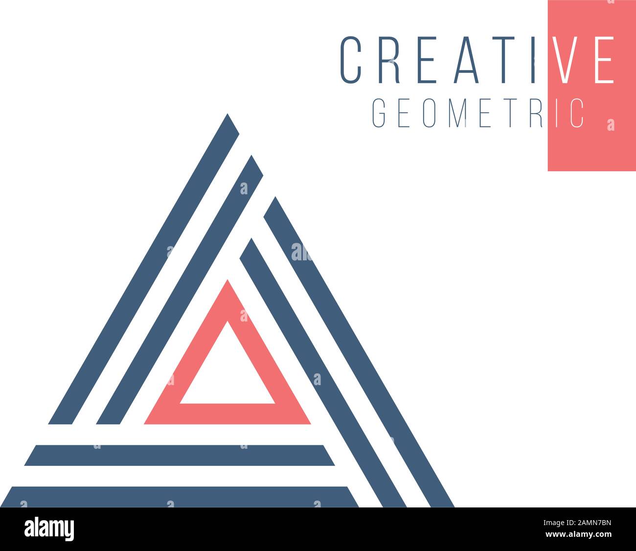 Geometric triangle logo design. business identity concept. Creative ...