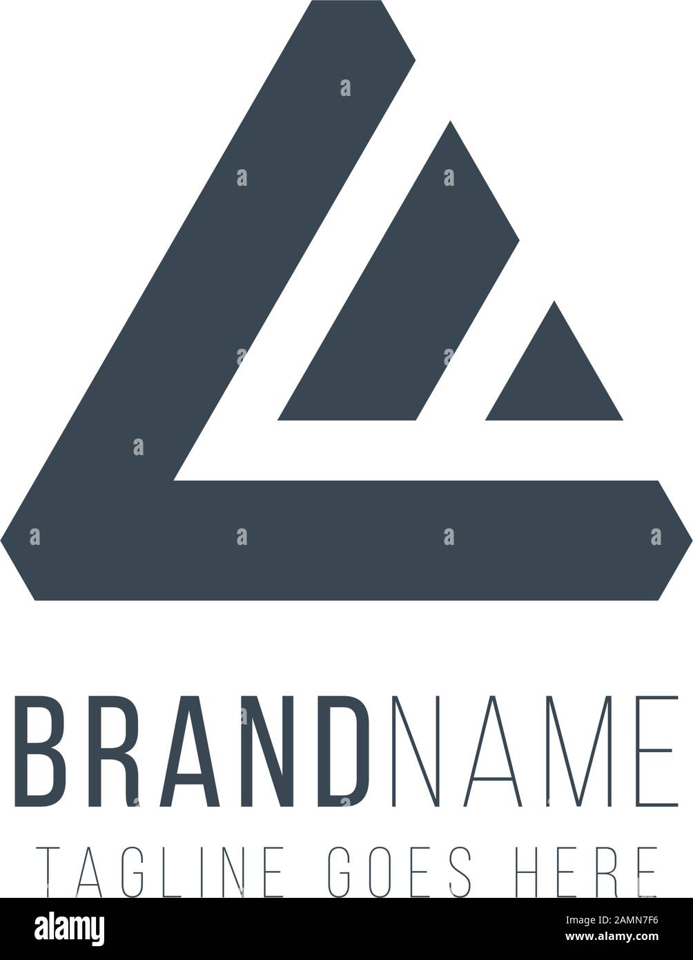 Geometric triangle logo design. business identity concept. Creative ...