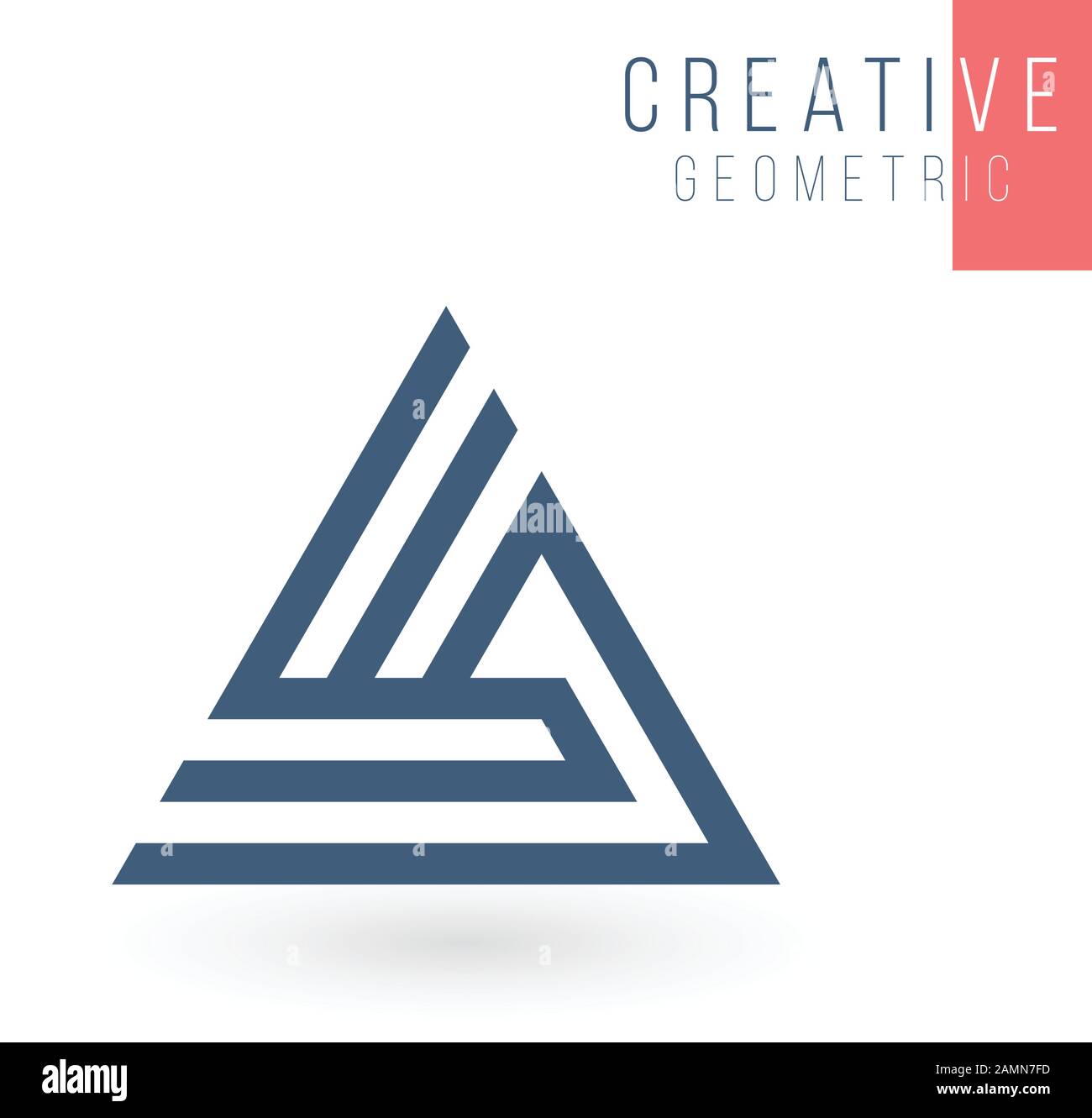 Geometric triangle logo design. business identity concept. Creative ...