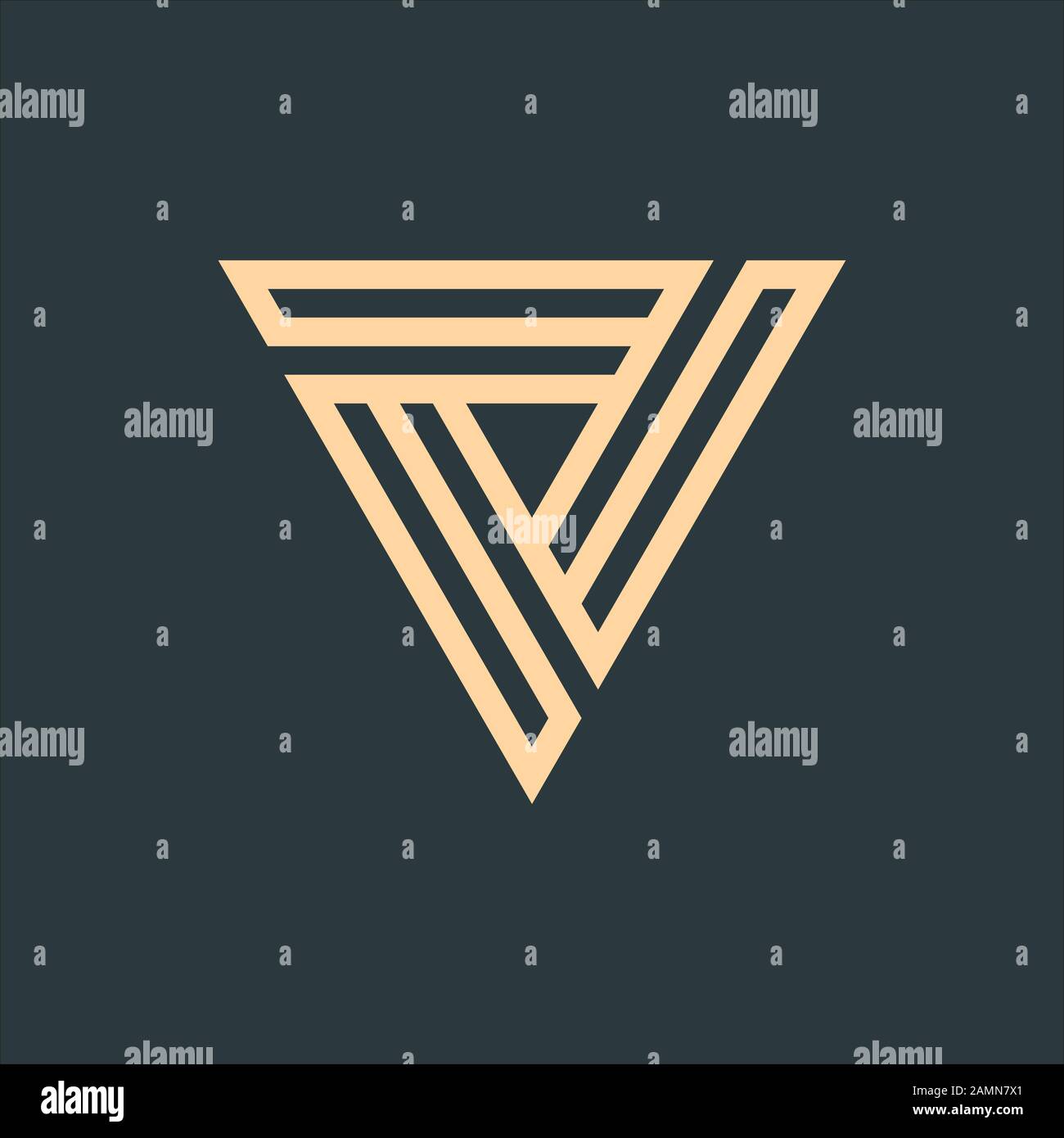 Geometric triangle logo design. business identity concept. Creative ...