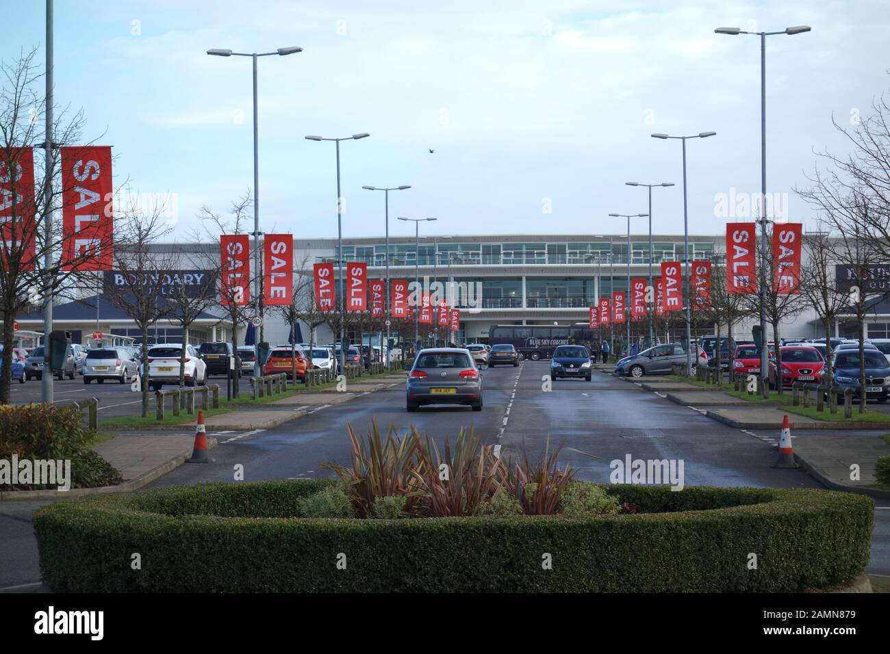The Car Park Outside Boundary Mills Retail Shopping Outlet in Colne ...