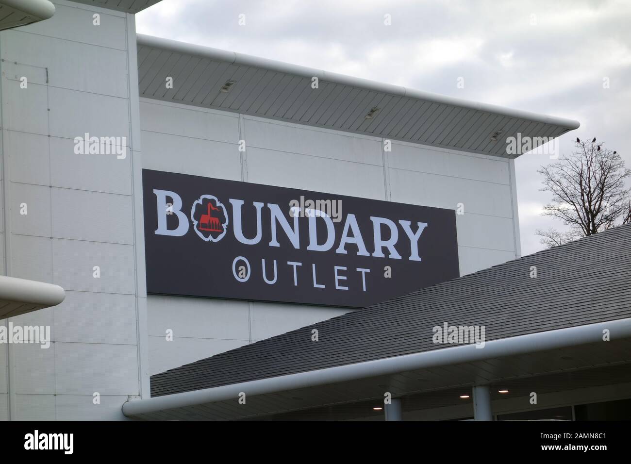 Signage Outside the Front of Boundary Mills Retail Shopping Outlet in ...