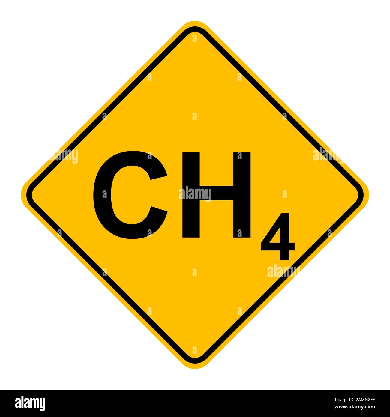 Methane and road sign Stock Photo - Alamy