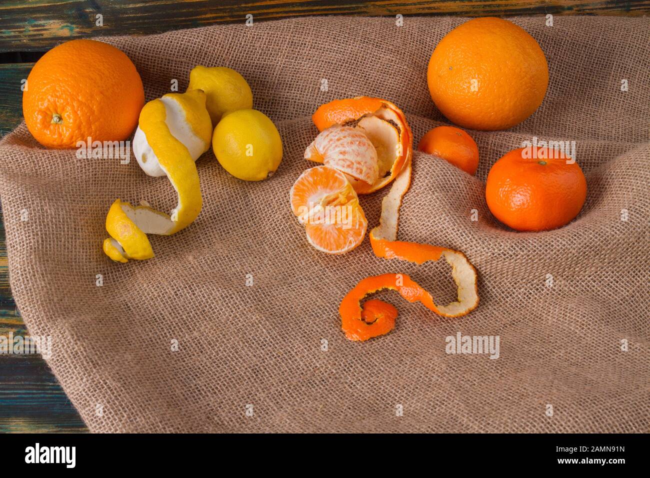 Set of citric fruits Stock Photo - Alamy