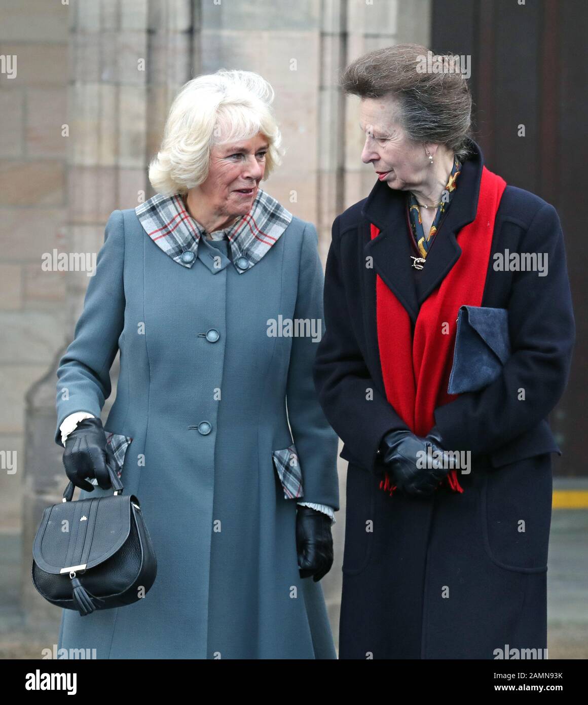The Princess Royal (right) at the University of Aberdeen, where she ...