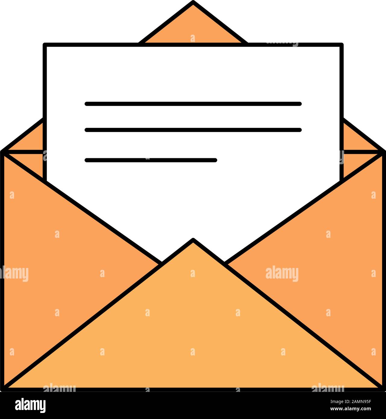 Isolated envelope message vector design Stock Vector Image & Art - Alamy