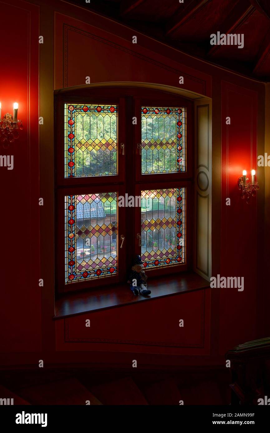 Sun light through a stained glass window hi-res stock photography and ...