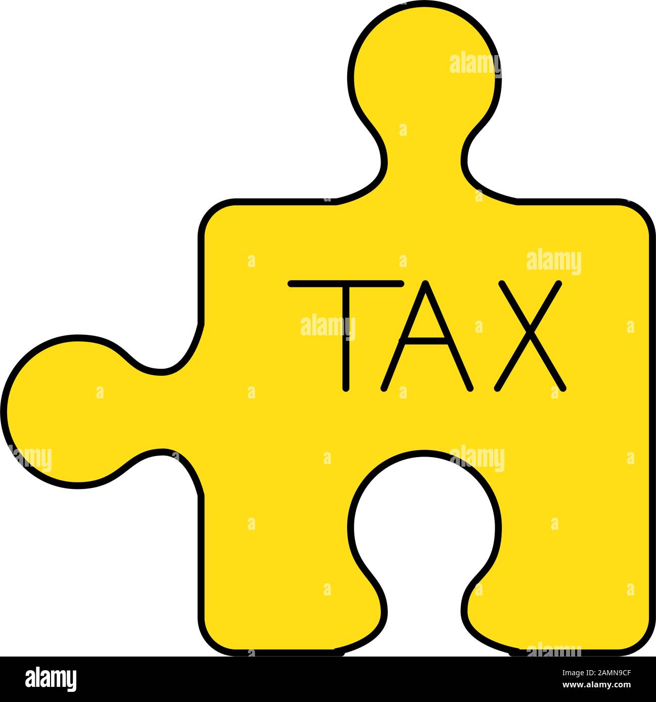Tax puzzle Stock Vector Images - Alamy