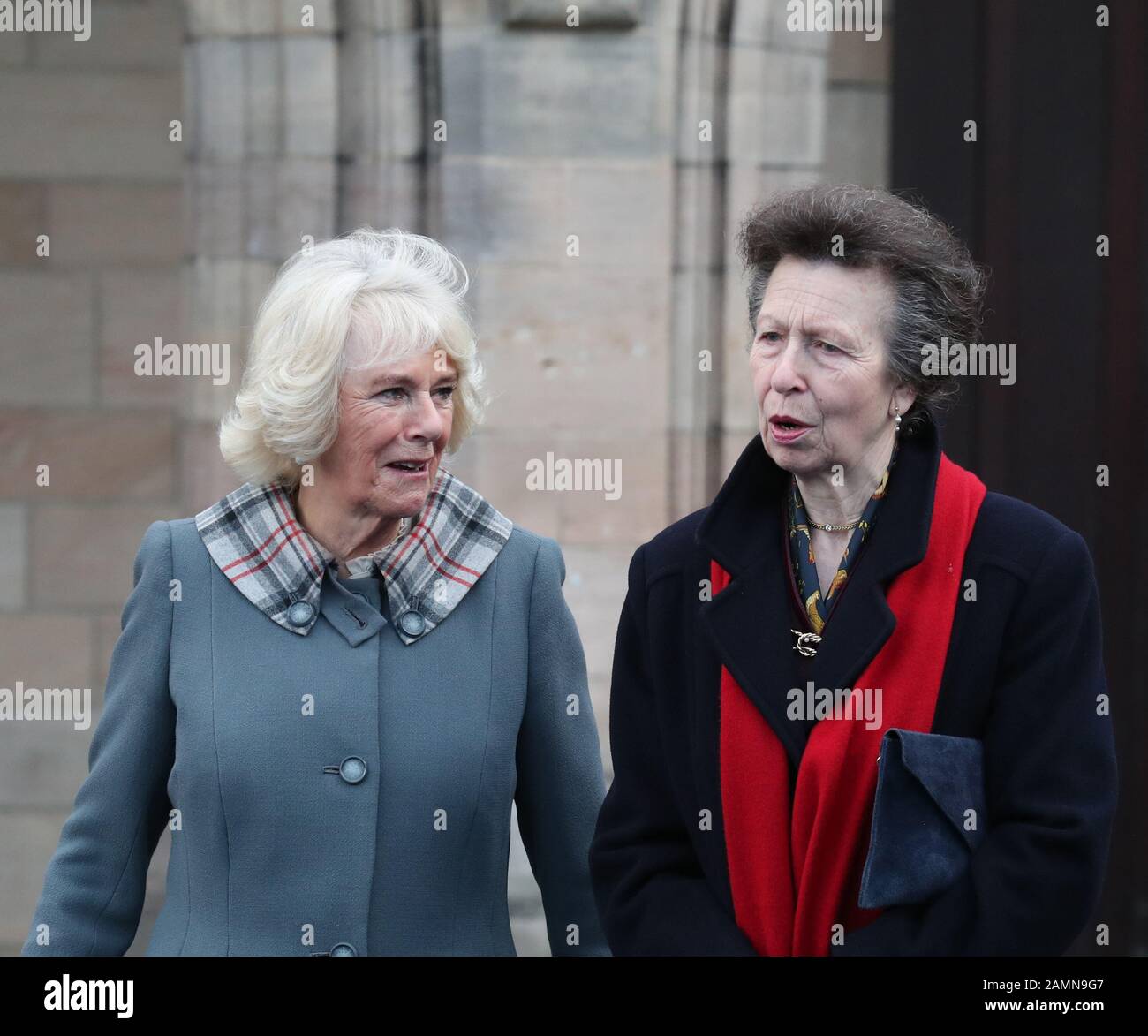 The Princess Royal (right) at the University of Aberdeen, where she ...