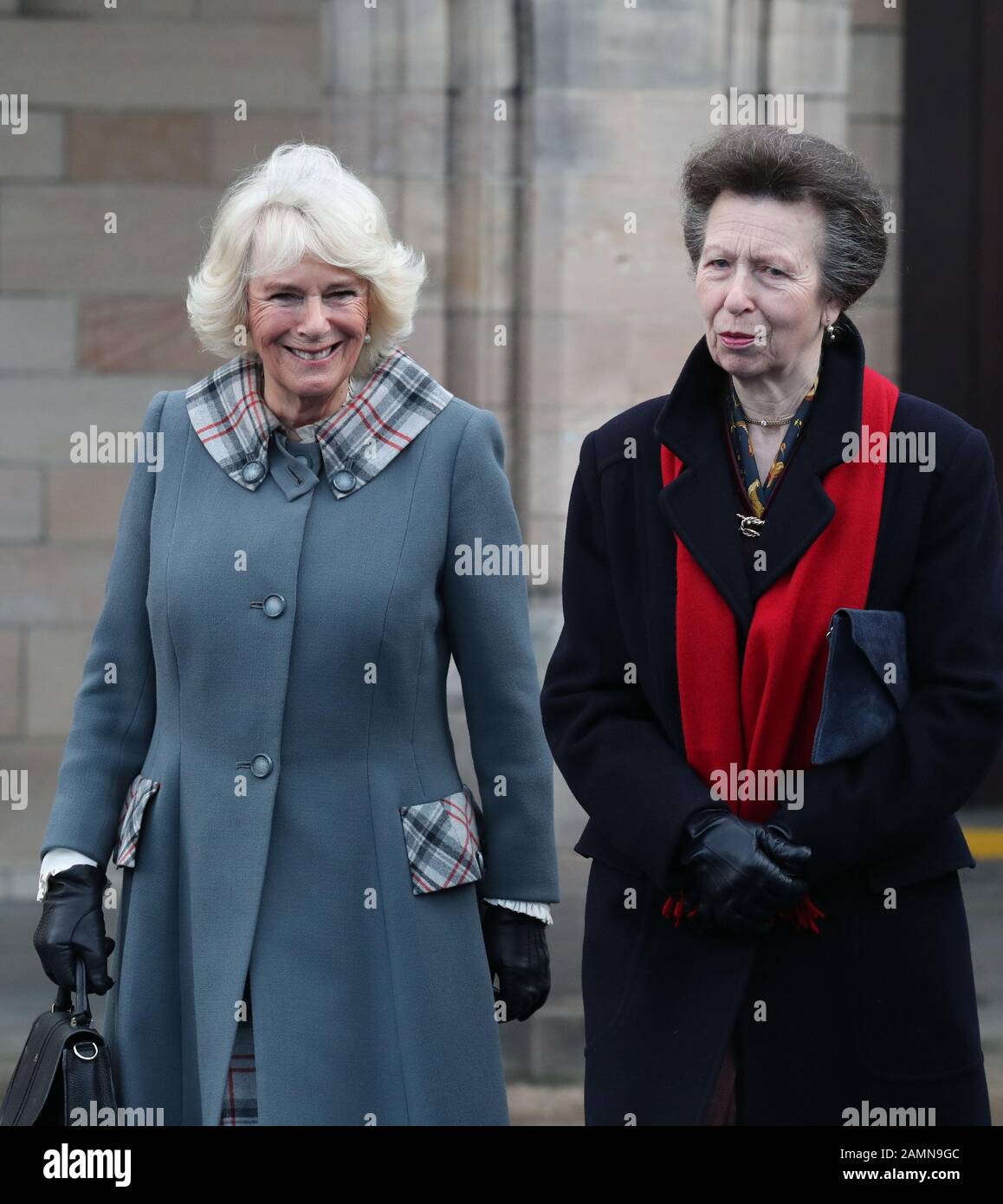 The Princess Royal (right) at the University of Aberdeen, where she ...