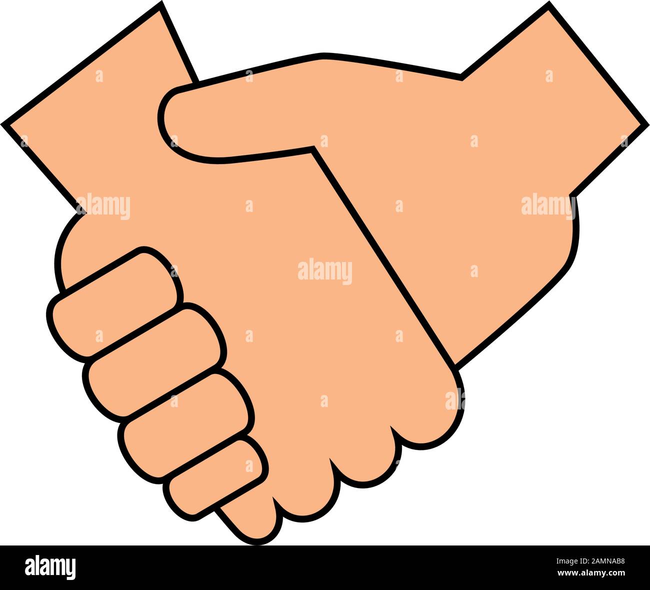 Isolated hands shake vector design Stock Vector Image & Art - Alamy