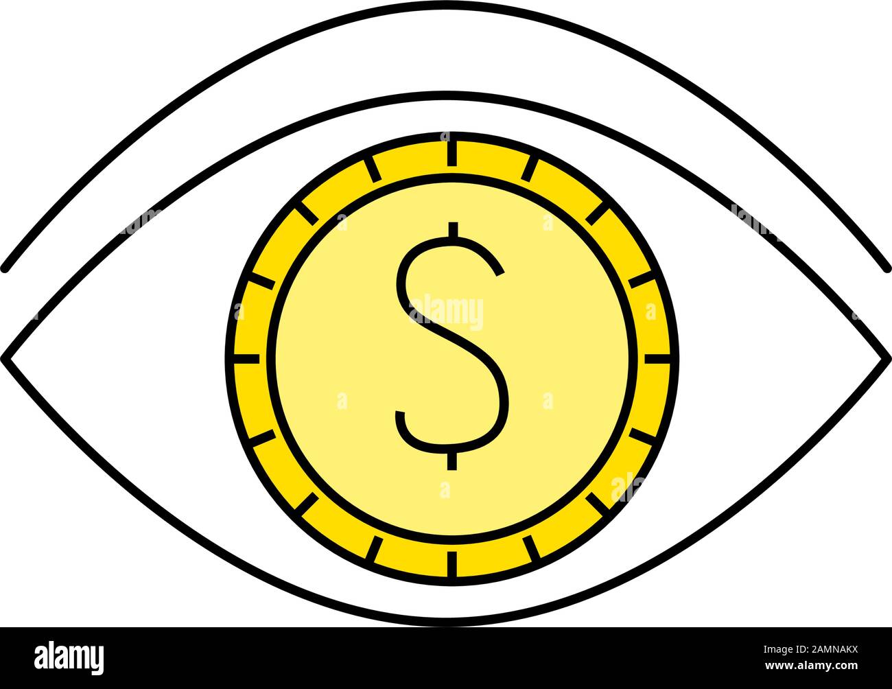 Isolated coin eye vector design Stock Vector Image & Art - Alamy
