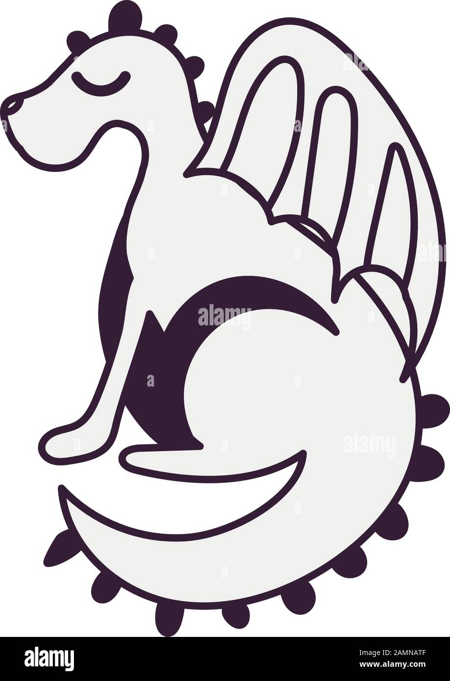 Fire breathing dragon medieval Cut Out Stock Images & Pictures - Alamy