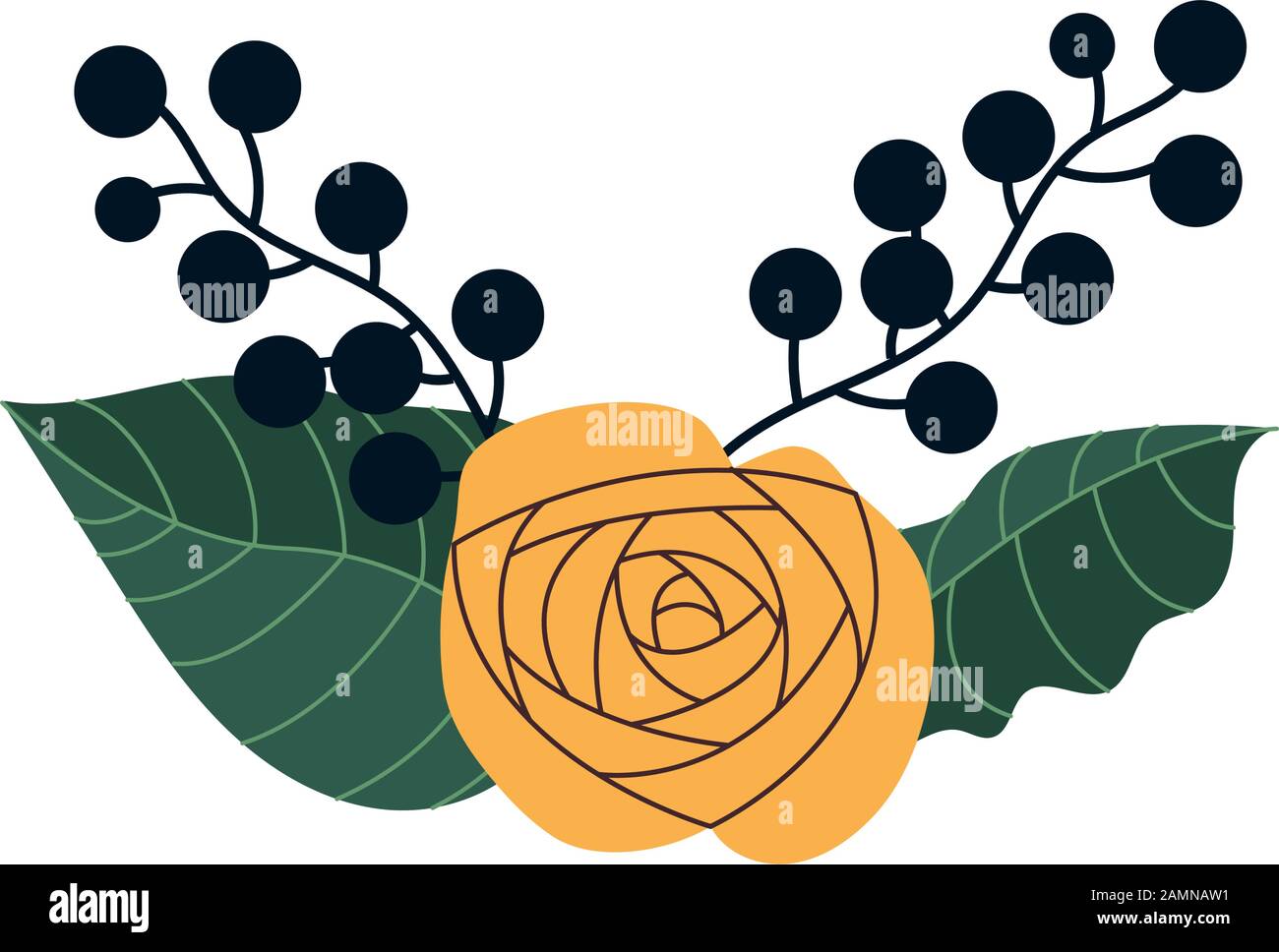 Rosal flower Stock Vector Images - Alamy