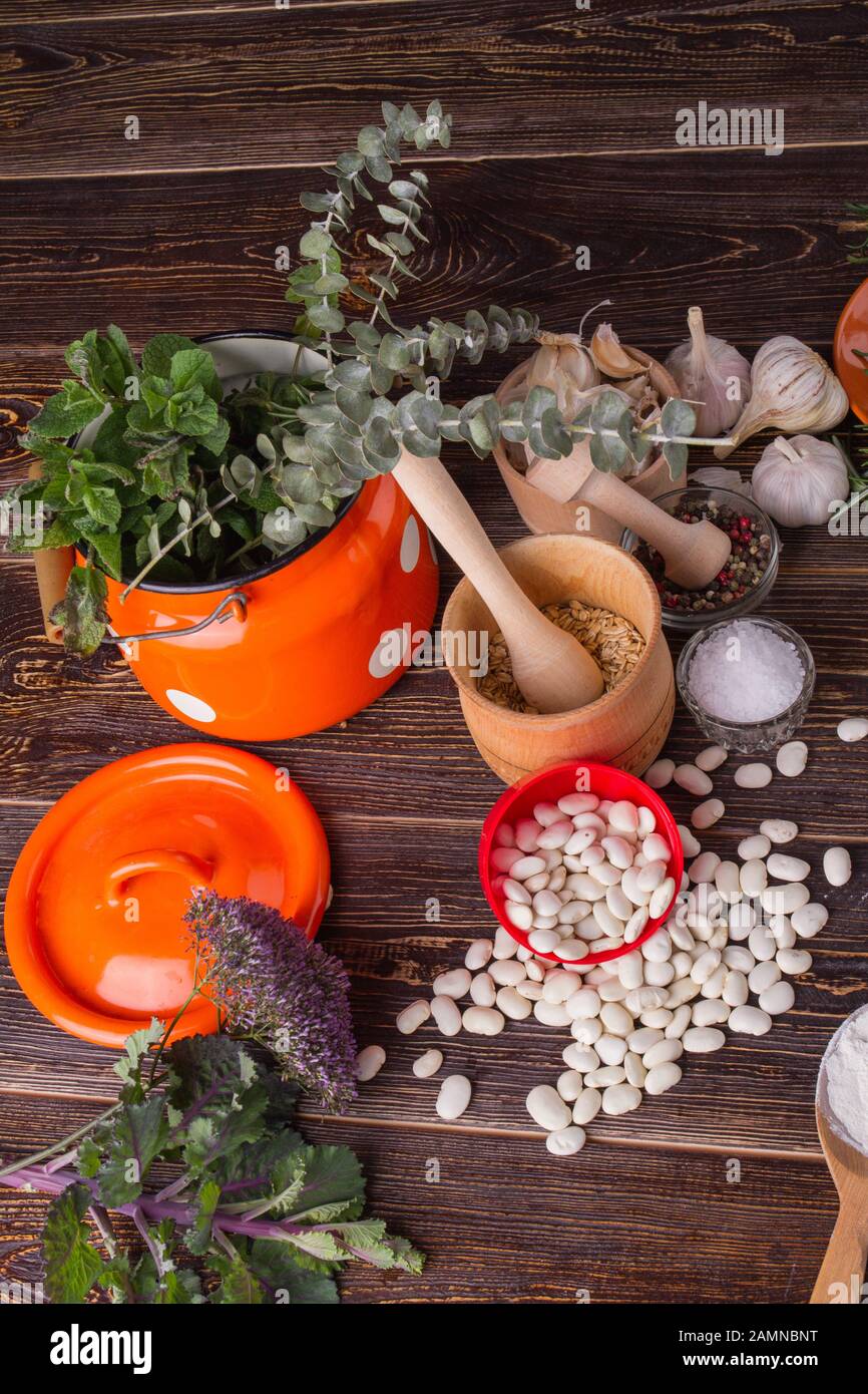 Still life of healthy food ingredients Stock Photo - Alamy
