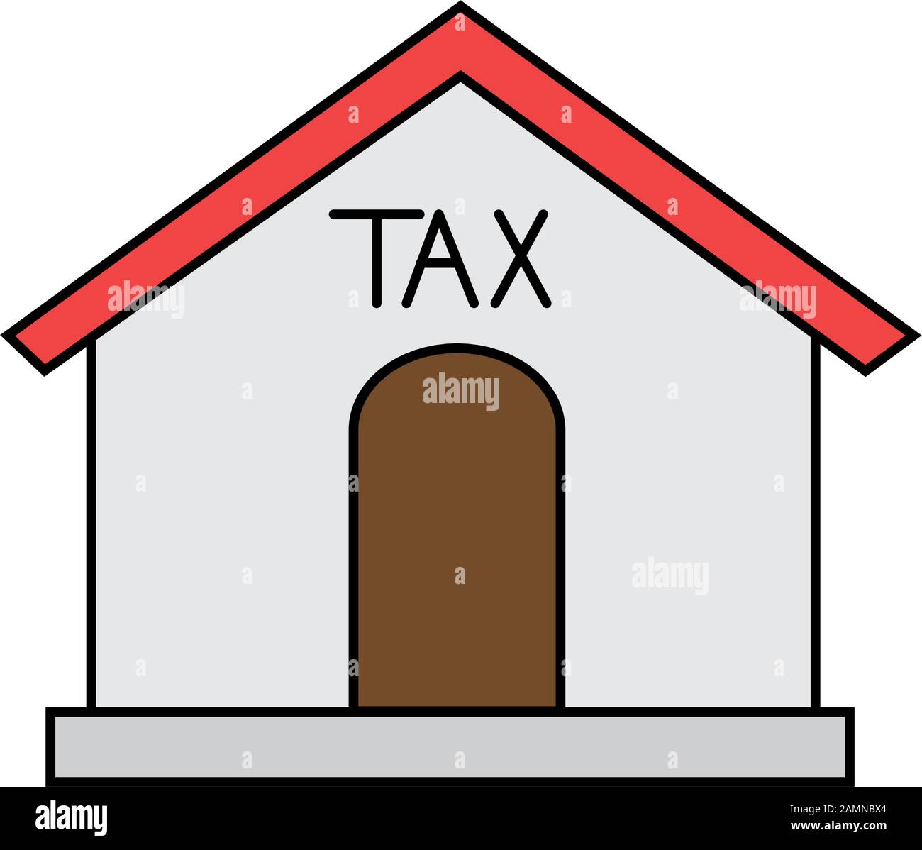 Isolated tax house vector design Stock Vector Image & Art - Alamy