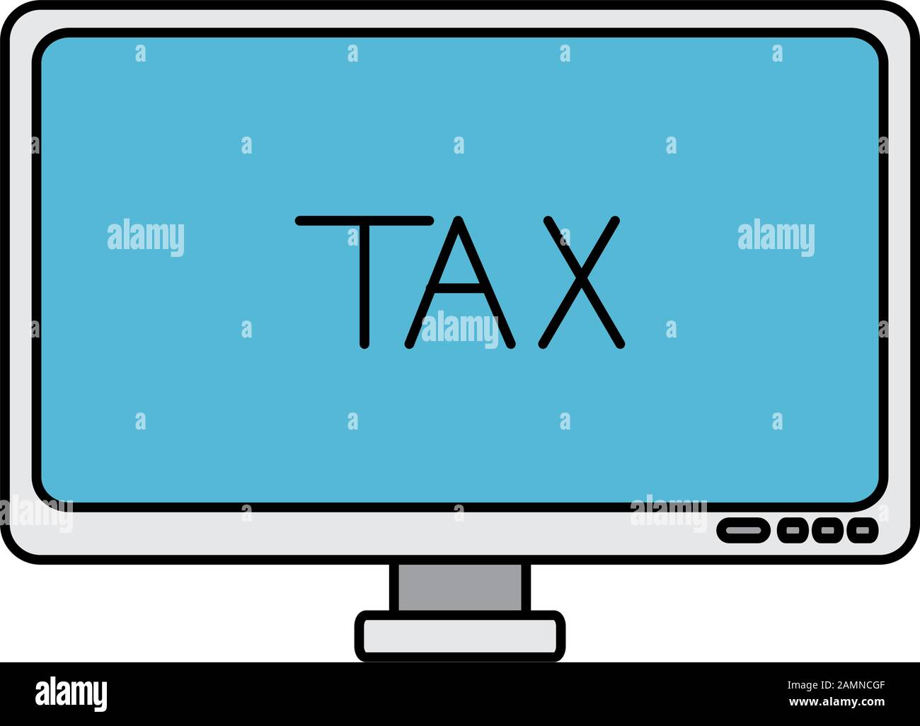 Isolated tax computer vector design Stock Vector Image & Art - Alamy