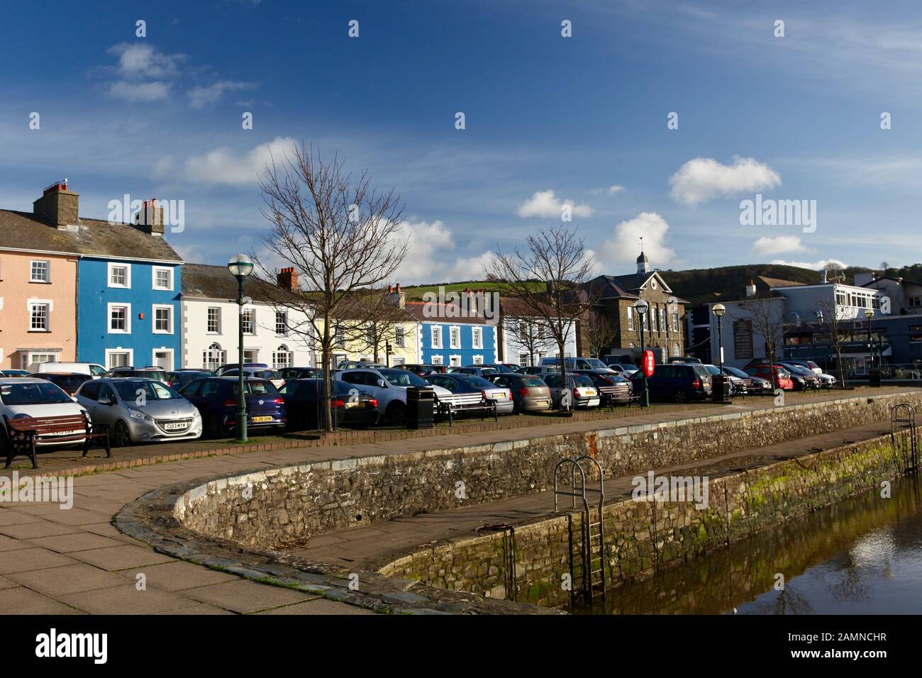 Aberaeron harbour, Wales Stock Photo - Alamy