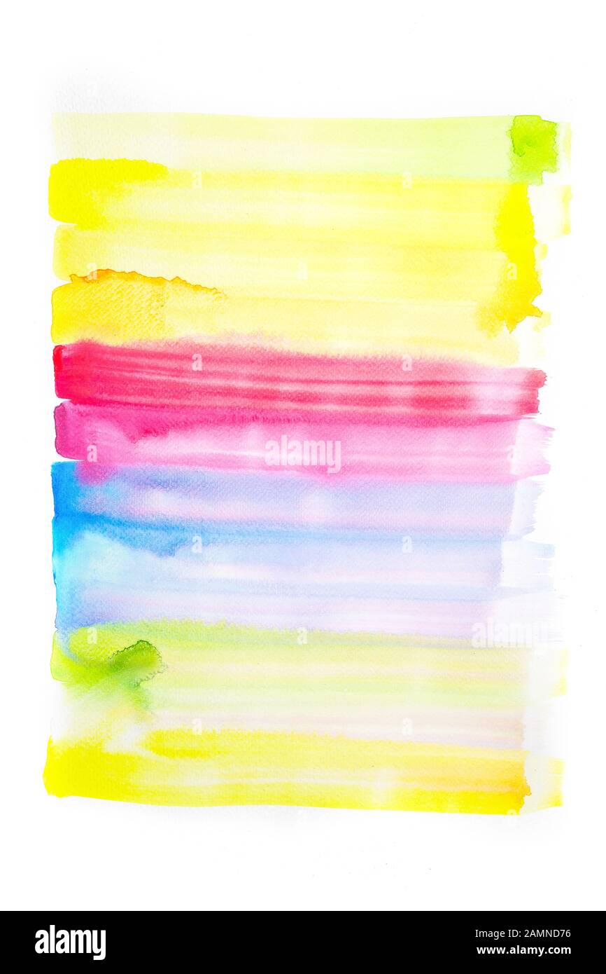 pastel simple and normal rainbow colour are painted by large brush on ...
