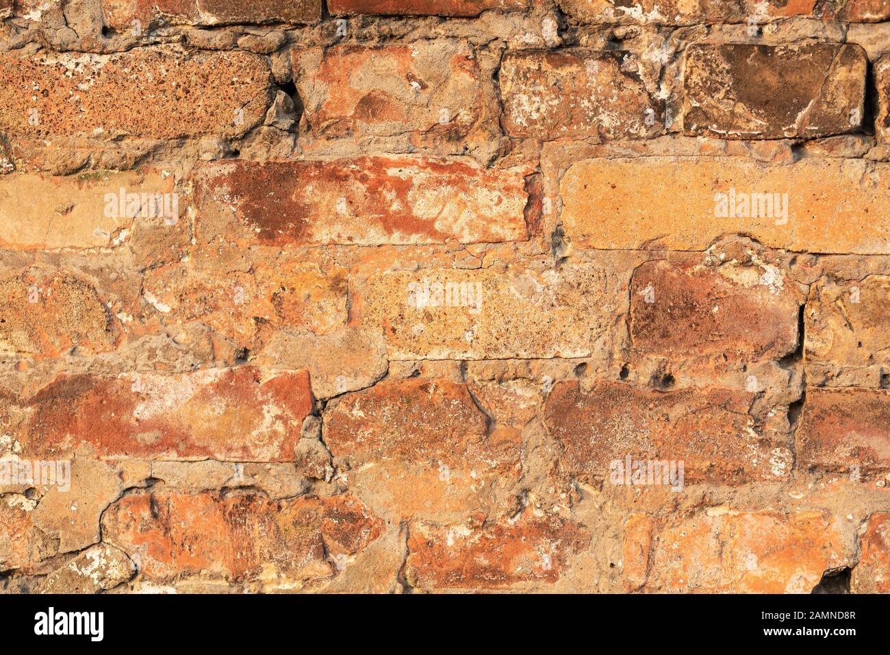 Old Brick Wall Falling Apart High Resolution Stock Photography and ...