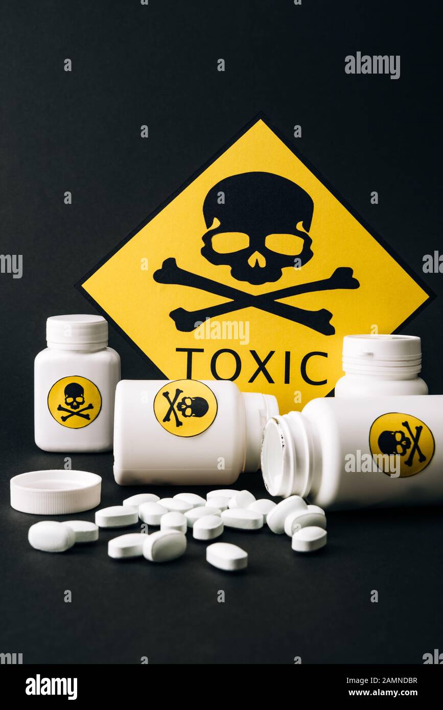 Toxic sign bottles hi-res stock photography and images - Alamy