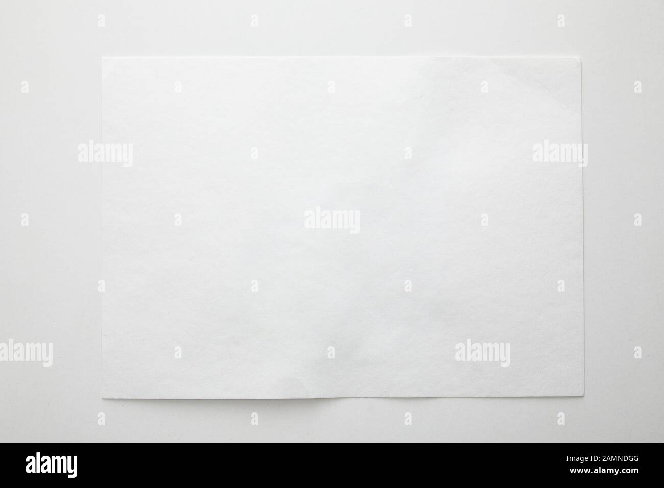 top view of empty paper on white background Stock Photo - Alamy