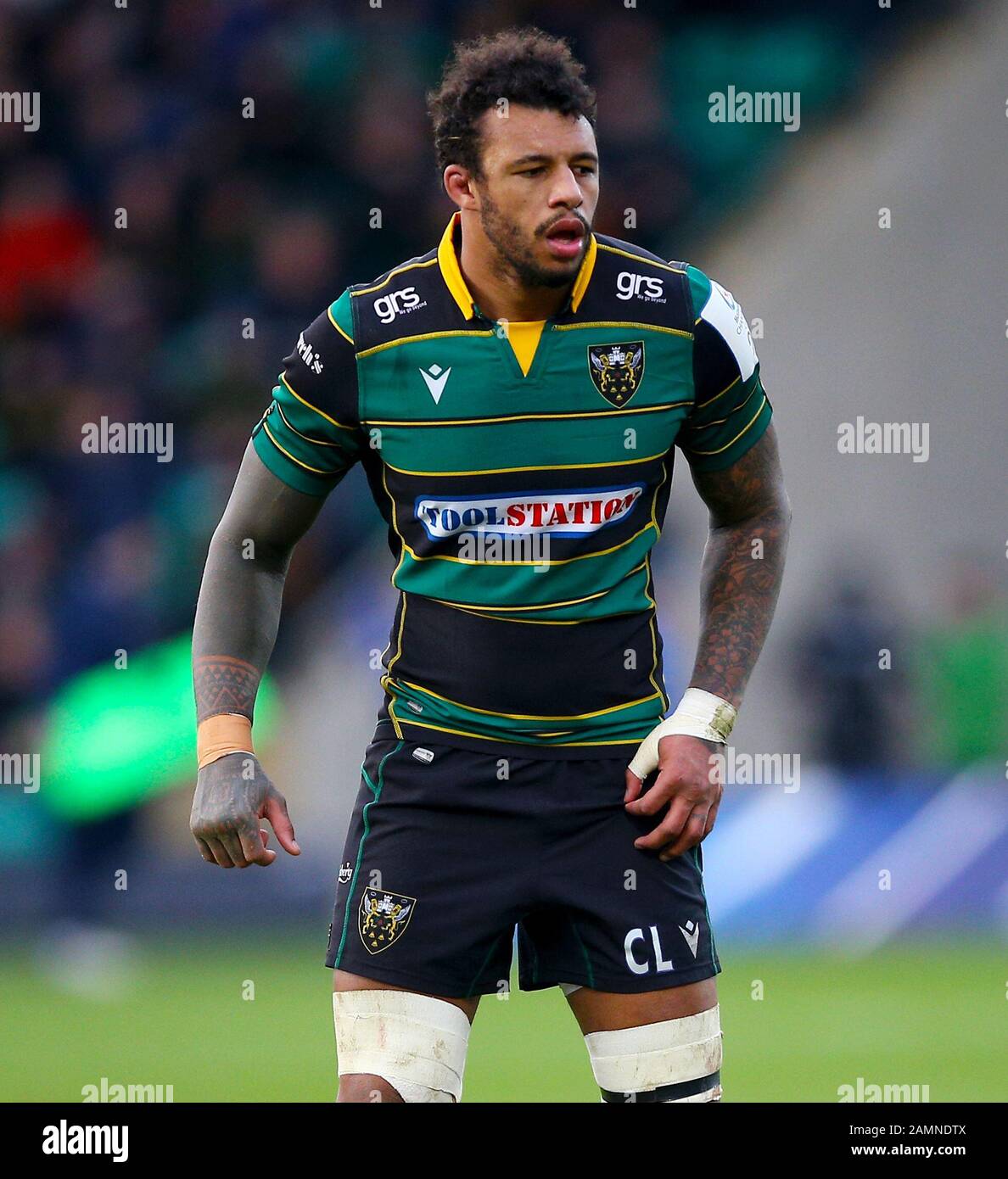 Northampton Saints' Courtney Lawes Stock Photo - Alamy